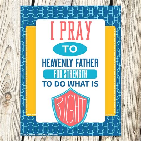 Lifes Journey To Perfection 2017 Lds Sharing Time Ideas For June Week 1 I Pray To Heavenly