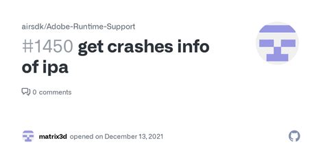 Get Crashes Info Of Ipa · Issue 1450 · Airsdkadobe Runtime Support · Github