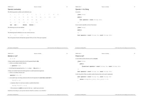 operator overloading operator for string