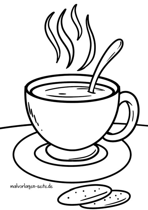 Malvorlage Tee Ausmalbild Kostenlos Herunterladen