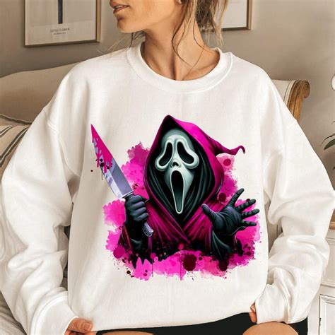 Cute Pink Ghostface Png Horror Spooky Png Design Etsy Canada