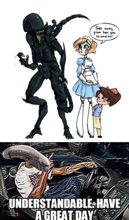 If Xenomorph Was In Emmy The Robot Universe Funny Images Funny Memes