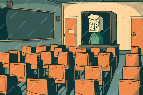 Premium Ai Image Empty Classes Because Education Is Over