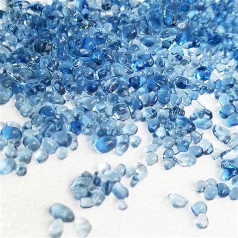 【ready Stock🇲🇾】small Stone Batu Akuarium Warna Biru Putih 200g Batu