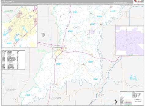Knox County Zip Code Map