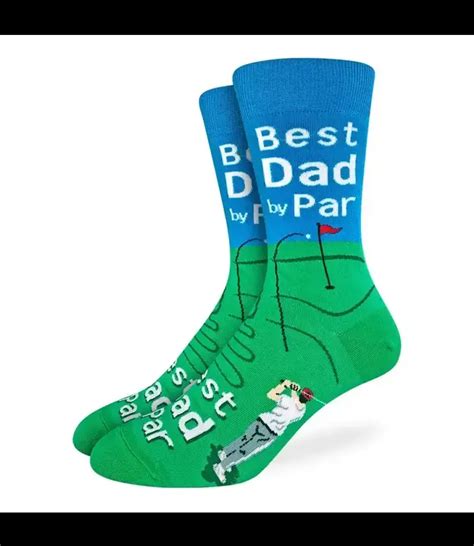 Good Luck Sock Mens Best Dad By Par Socks Livingstone Outdoor
