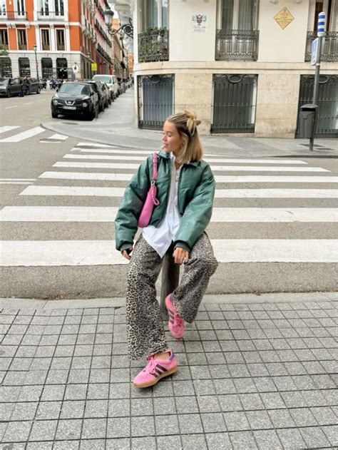 Spring Trends Pink Leopard Pants Adidas Samba Scandinavian Style Follow For More