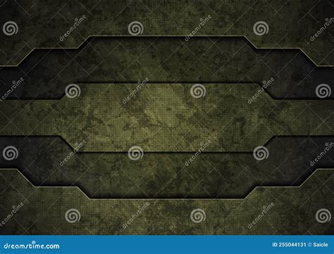 Dark Green Technology Abstract Background With Ancient Grunge Texture Stock Vector