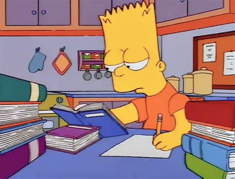 Bart Simpson Sad Alone