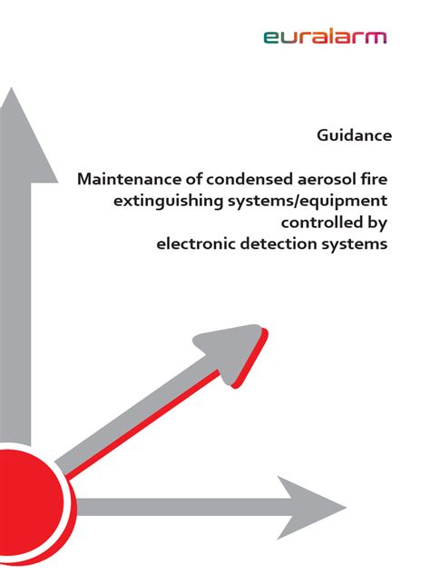 Guidance Maintenance Of Condensed Aerosol Fire Extinguishing Systems