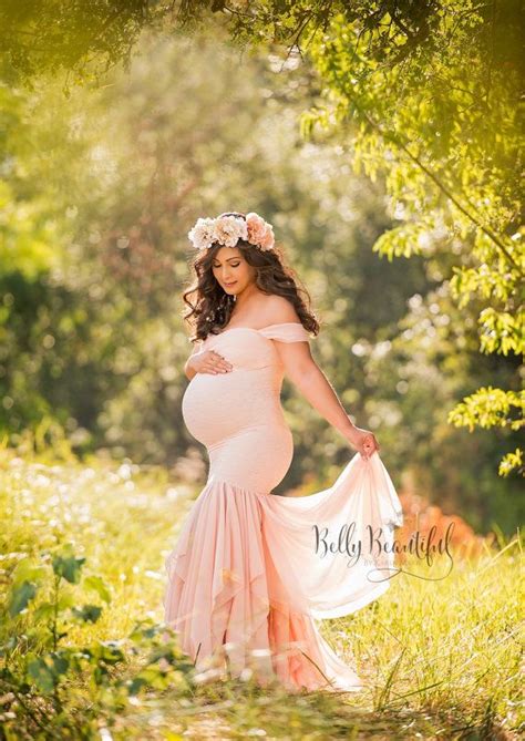 Samantha Tm Maternity Gown Fitted Lace Maternity Gown Mermaid