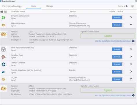 Thom Thom Extensions Not Showing Up In Sketchup 2023 Technical
