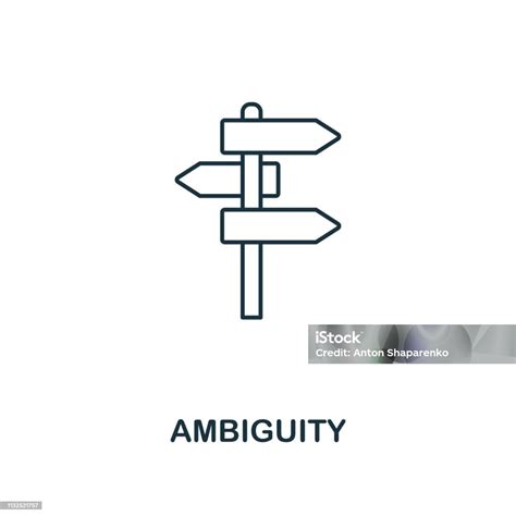 모호성 개요 아이콘입니다 빅 데이터 아이콘 컬렉션에서 얇은 선 스타일입니다 웹 디자인 애플 리 케이 션 소프트웨어 인쇄 사용에 대 한 픽셀 완벽 한 간단한 요소 모호성