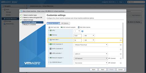 VMware ESXi预配置映像上的 Clear Linux OS Documentation for Clear Linux project