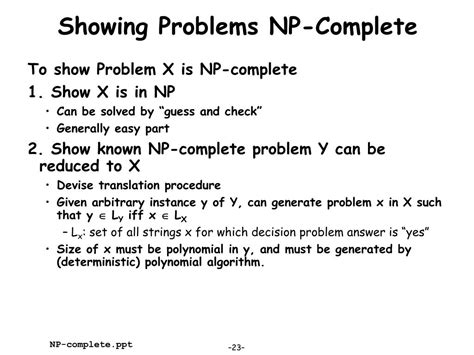 ppt theory of np completeness powerpoint presentation free download