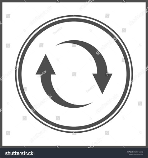 Reload Circlular Arrow Vector Symbol Arrow Stock Vector Royalty Free Shutterstock