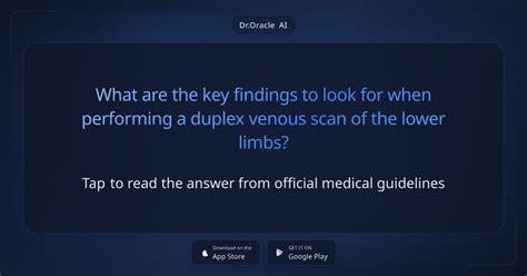 What Are The Key Findings To Look For When Performing A Duplex Venous