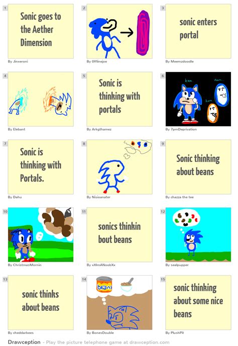 Sonic Goes To The Aether Dimension Drawception