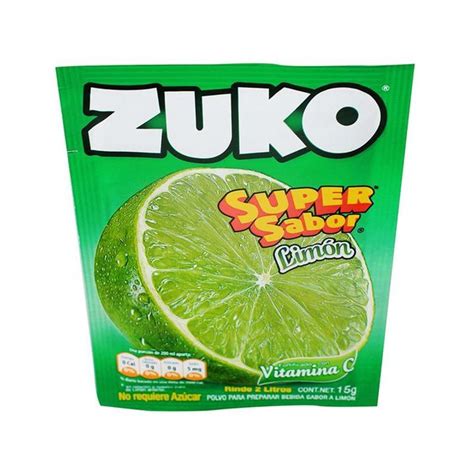 Zuko Super Lemon Flavor Drink Powder 05 Oz El Sabor Market