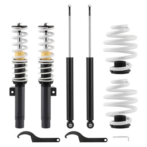 Front Rear Coilover Struts Shocks Absorber Compatible For Bmw 3 Series E46 99 05 Adj Height