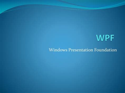PPT WPF PowerPoint Presentation Free Download ID