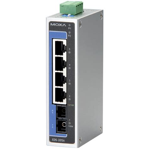 Коммутатор MOXA EDS-205A-S-SC - купить, цена, отзывы, характеристики
