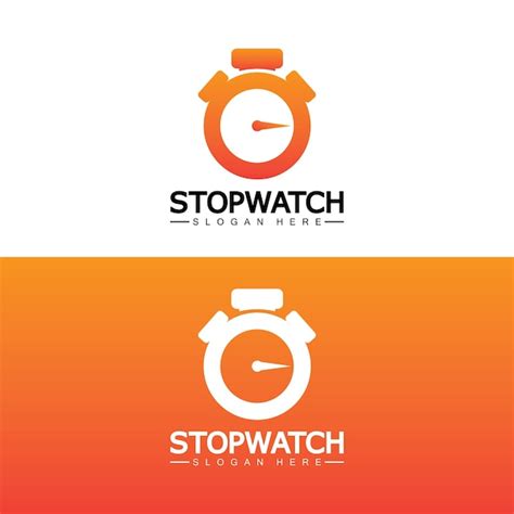 Premium Vector Stopwatch Timer Logo Design Vector Icon Symbol Illustration Template