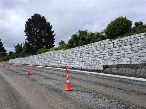 Retaining Wall On Road Strengthening Infrastructure And Preventing Erosion