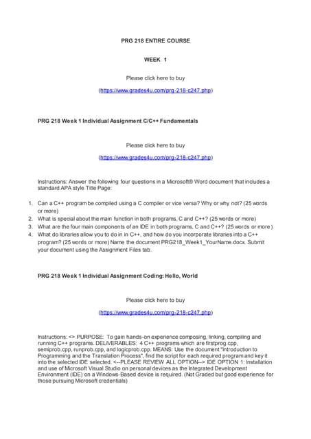 prg 218 entire course pdf
