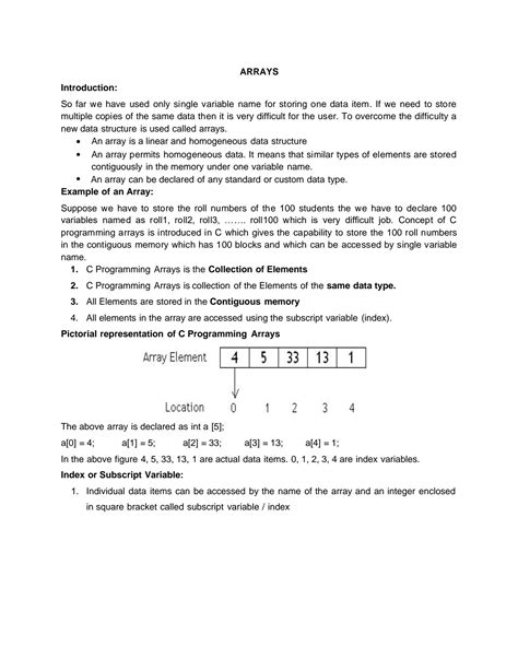 Solution Arrays In C Programming Studypool