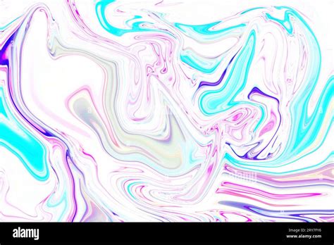 Exploring The Cosmos Of Hues And Artistic Patterns On A Liquid Glossy