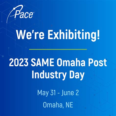 Pace® Analytical Services On Linkedin Pace® Will Be Exhibiting At The Same Omaha Post Industry