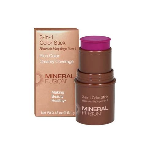 Mineral Fusion 3 In 1 Color Stick Berry Glow Sheer Berry 51g