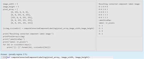 solved given is a binary 8 bit input image in the form of a