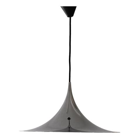 1970s Silver Metal Suspension Lamp By Bonderup And Thorsten Chairish