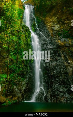 Full Length Portrait Of The Beautiful Mainapi Waterfall Located In