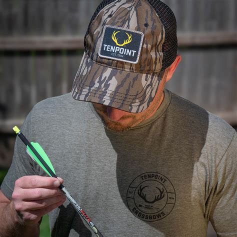 Classic Logo Patch Hat Mossy Oak Bottomland Camo Tenpoint