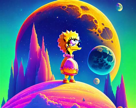 Ai Generated Simpsonsandmoon Photos And Artwork Deep Dream Generator