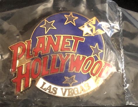 Planet Hollywood Logo Pin Las Vegas Sealed Lapel Pinback Vintage Stars