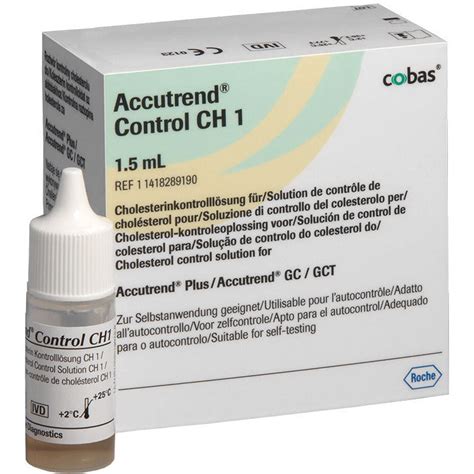 Accutrend Cholesterol Control Solution 1 X 15ml Clearance Short D