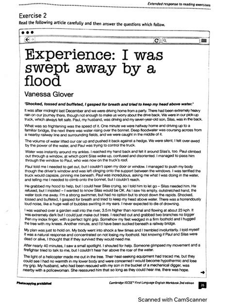 Swept Away By A Flood Report Pdf
