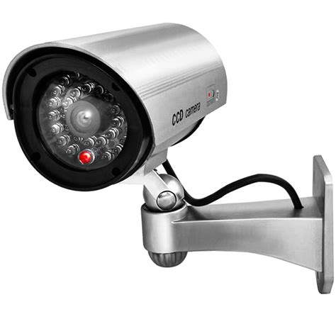 Fake Surveillance Camera With Led Lighting