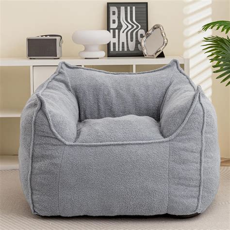 Higogogo Giant Bean Bag Sofa Chair Big Comfy Sofa Chair For Bedroom