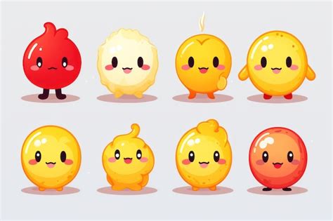 Premium Photo Emoji Kawaii Emoticon Chibi Art Style Isolated