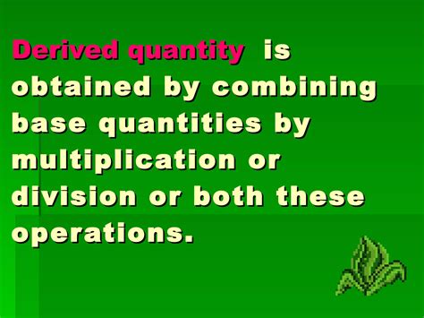 2 Base And Derived Quantities Ppt