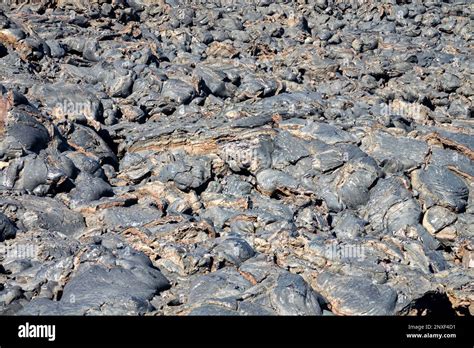 Variety Of Forms Of Basalt Solidified Lava Clinker Block Lava