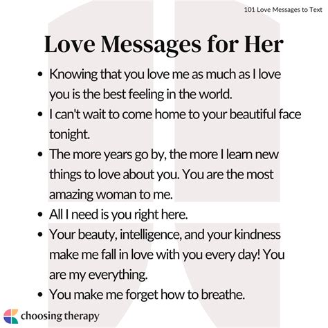 Love Messages For Her From The Heart