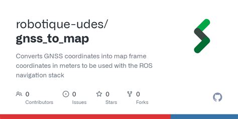 Github Robotique Udes Gnss To Map Converts Gnss Coordinates Into Map Frame Coordinates In