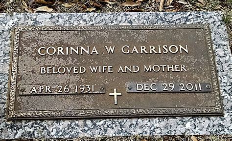 Corinna Wright Garrison 1931 2011 Mémorial Find A Grave