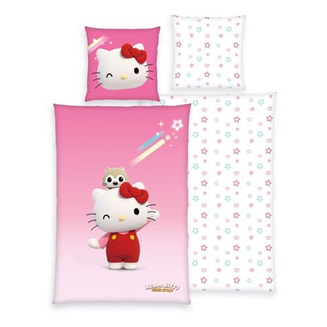 Hello Kitty Parure De Lit Hello Kitty Super Style 135 X 200 Cm 80 X